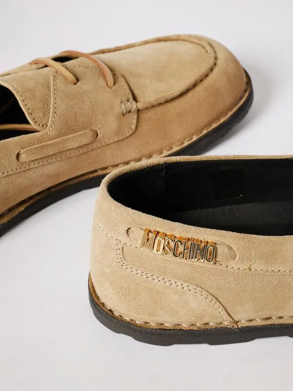 Moschino Suede Boat Loafers