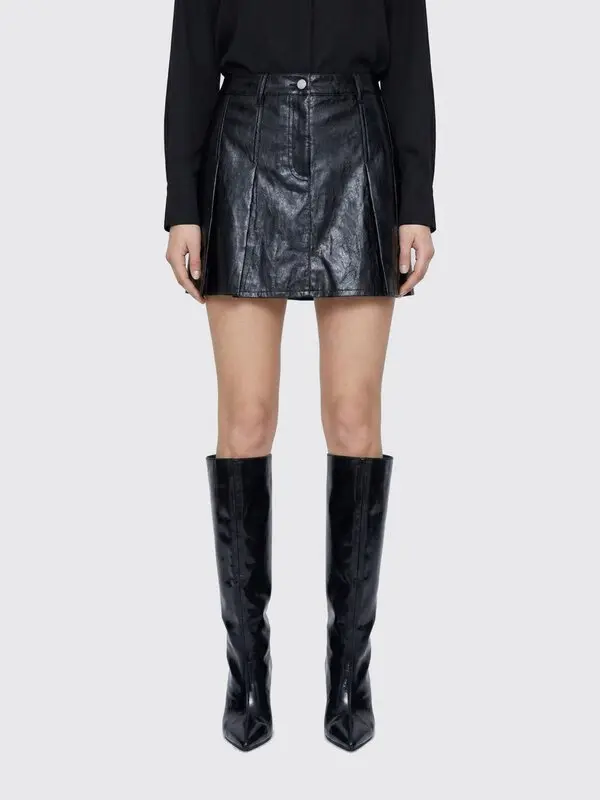 Michael Kors Faux Leather Mini Skirt
