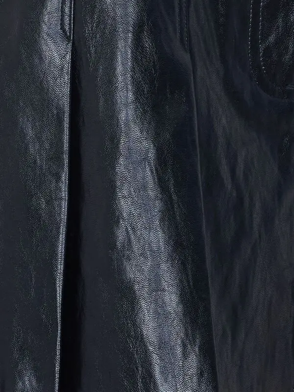 Michael Kors Faux Leather Mini Skirt