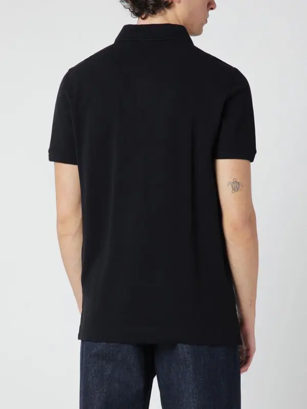 Canada Goose Logo Cotton Polo Shirt - Black