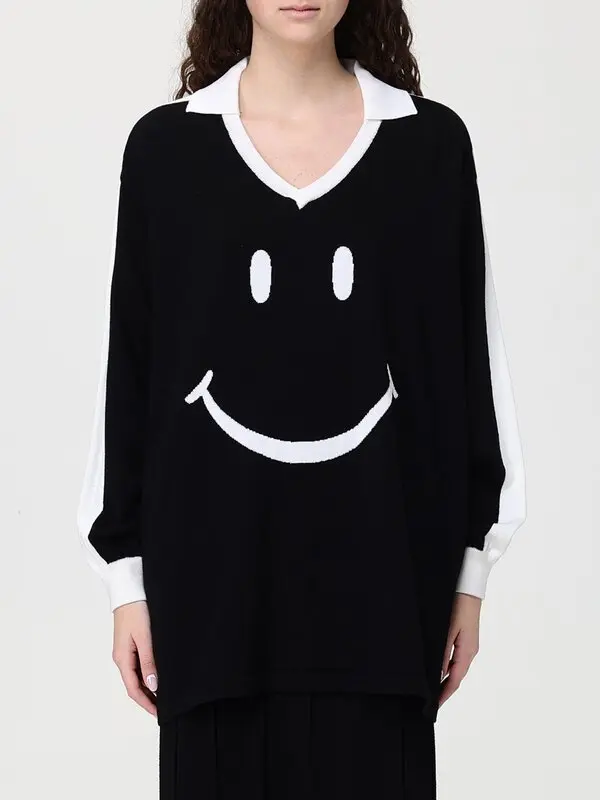 Moschino Wool Knit "05" Polo Shirt