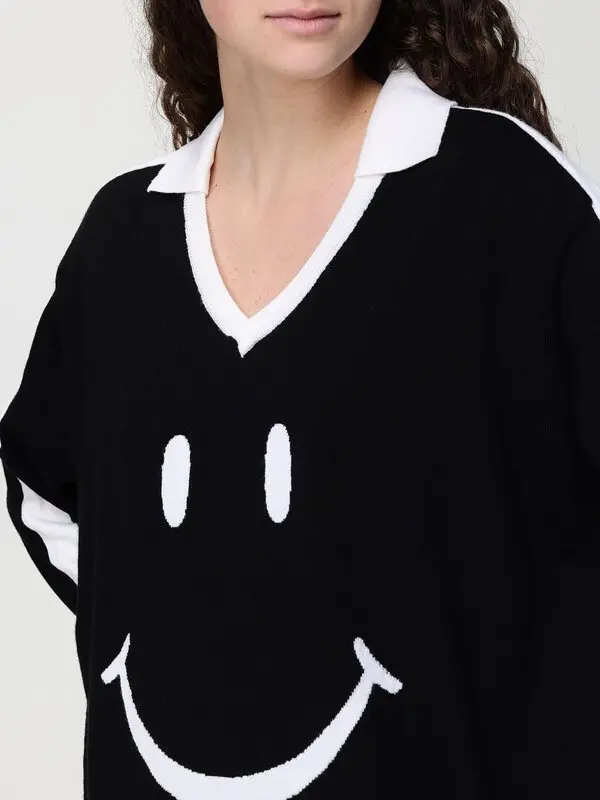 Moschino Wool Knit "05" Polo Shirt