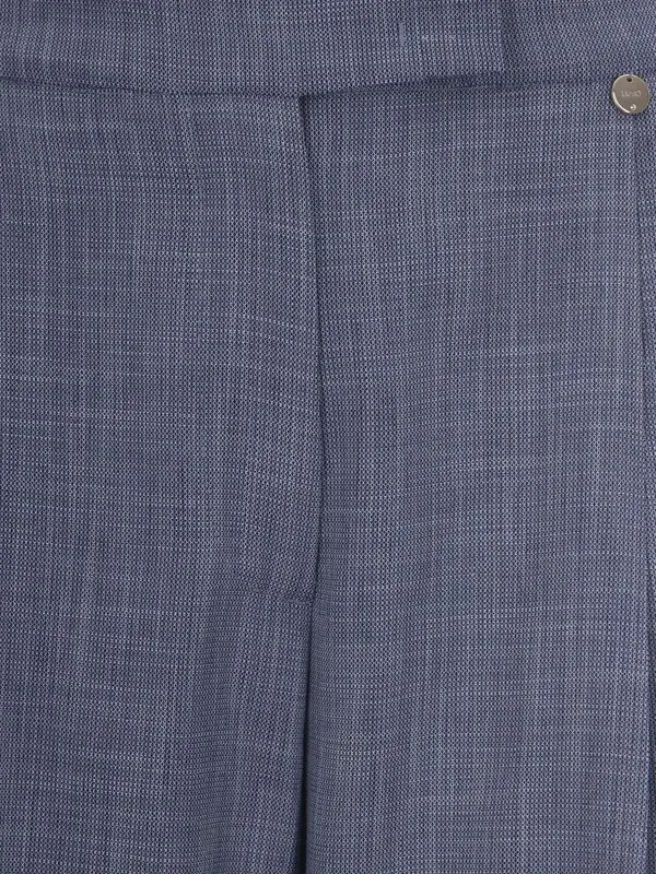 Liu Jo Viscose Blend Wide-leg Trousers - Blue
