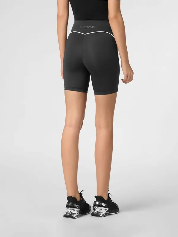 PLEIN SPORT Technical Stretch Fabric Shorts