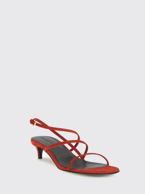 Khaite Suede Slingback Sandals