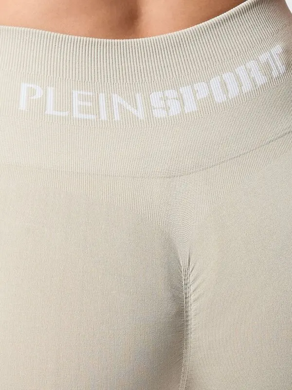 PLEIN SPORT Technical Stretch Fabric Leggings - Grey