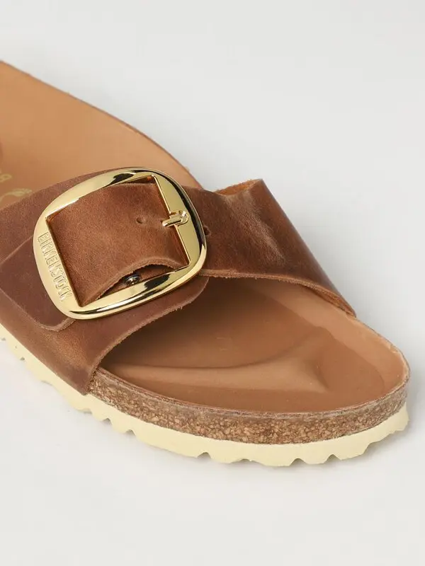 BIRKENSTOCK Madrid Big Buckle Oiled Leather Sandals - Brown