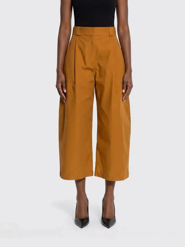 Balenciaga High-waisted Wide-leg Cropped Cotton Trousers