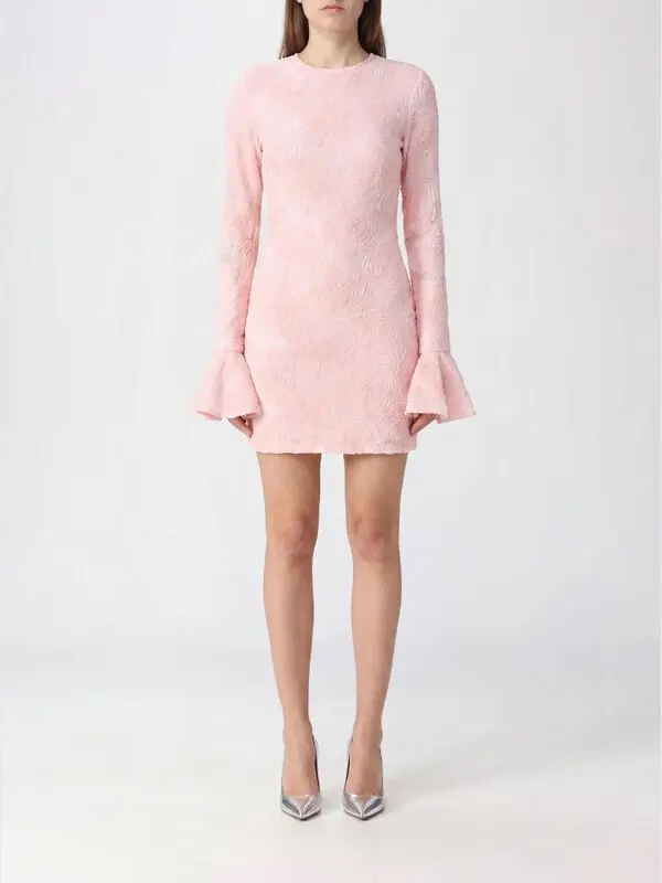 ROTATE BY BIRGER CHRISTENSEN Floral Print Mesh Mini Sheath Dress