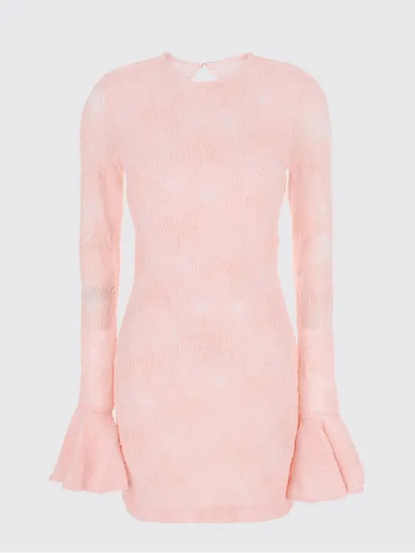 ROTATE BY BIRGER CHRISTENSEN Floral Print Mesh Mini Sheath Dress