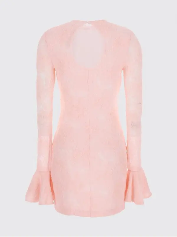 ROTATE BY BIRGER CHRISTENSEN Floral Print Mesh Mini Sheath Dress