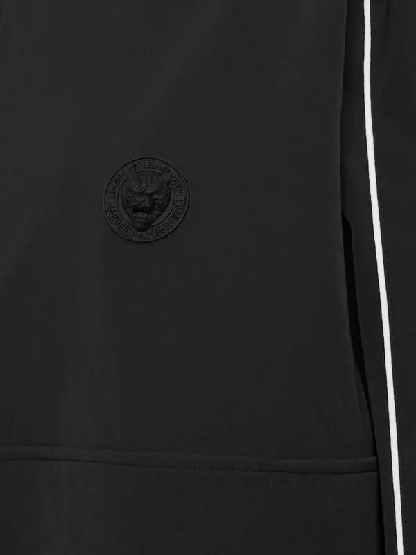 PLEIN SPORT Windbreaker With Logo - Black
