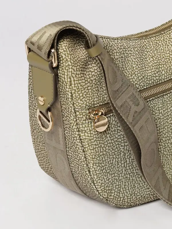 Borbonese Luna Small Op Print Nylon Bag - Sand