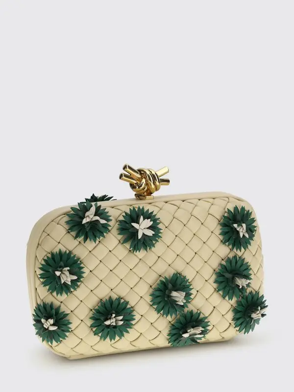 Bottega Veneta Knot Clutch With Floral Appliqués