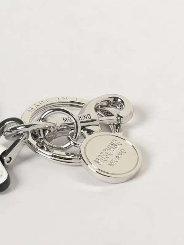 Moschino Fish Polyurethane And Brass Keychain