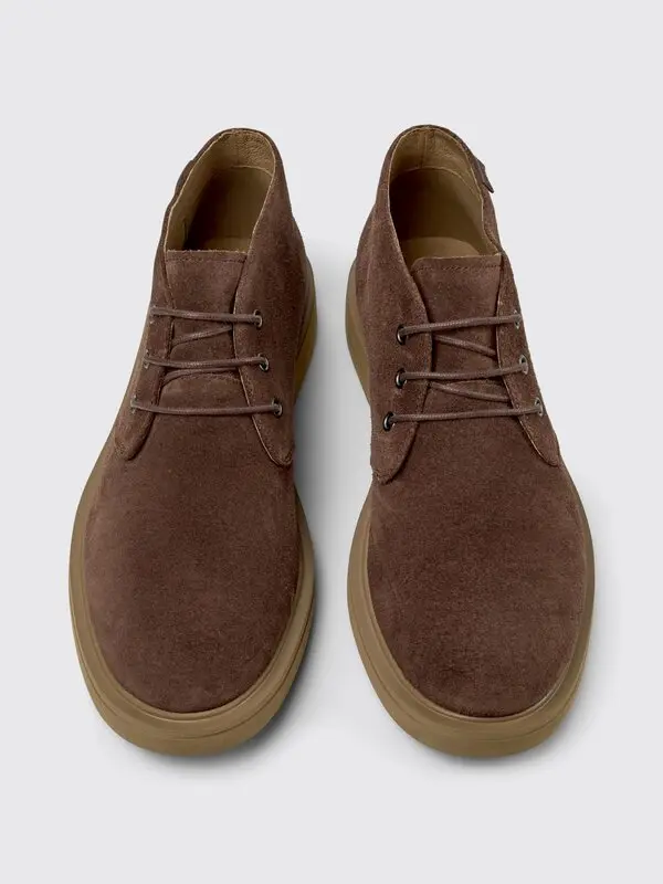 Camper Lace-up Suede Boots