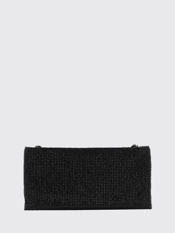 Benedetta Bruzziches Crystal-embellished Satin Mini Bag