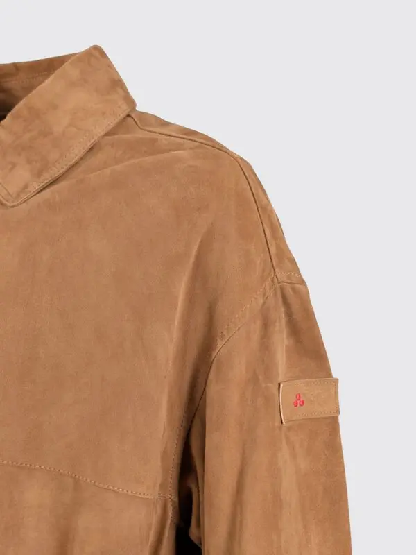Peuterey Suede Leather Jacket With Belt