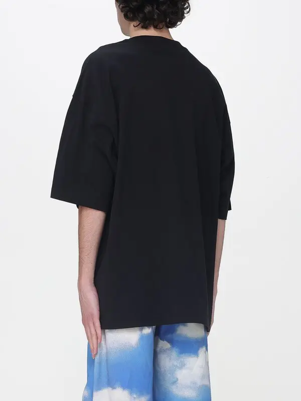 Moschino Cotton T-shirt With Rhinestone Logo