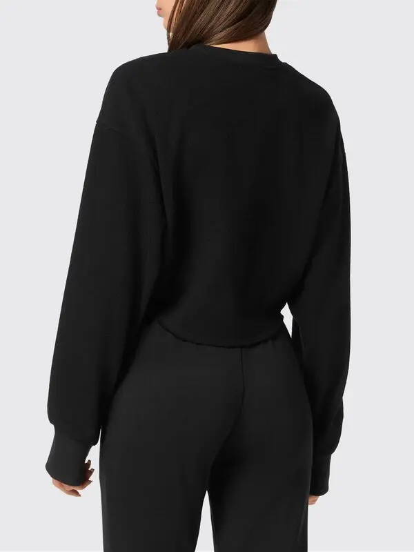 PLEIN SPORT Cotton Cropped Sweatshirt With Logo