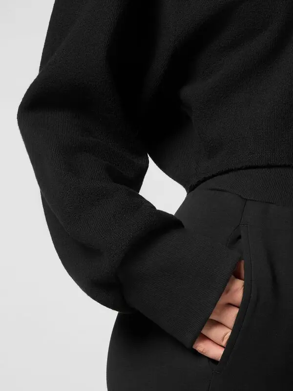 PLEIN SPORT Cotton Cropped Sweatshirt With Logo