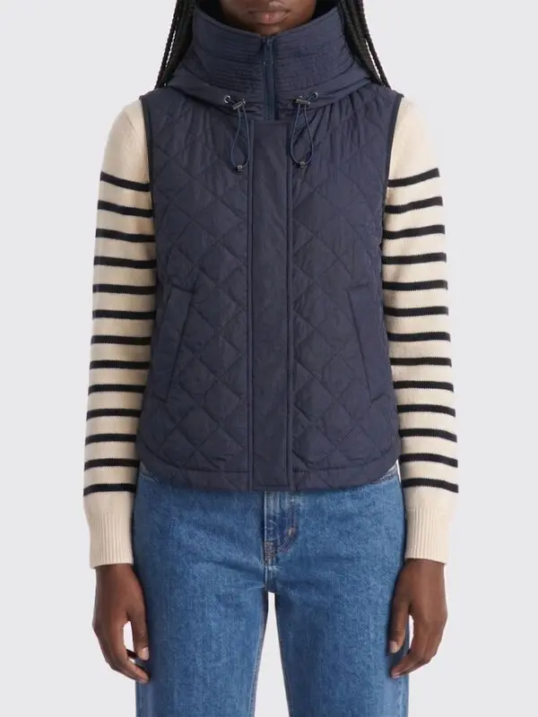 Peuterey Padded Quilted Nylon Vest - Blue