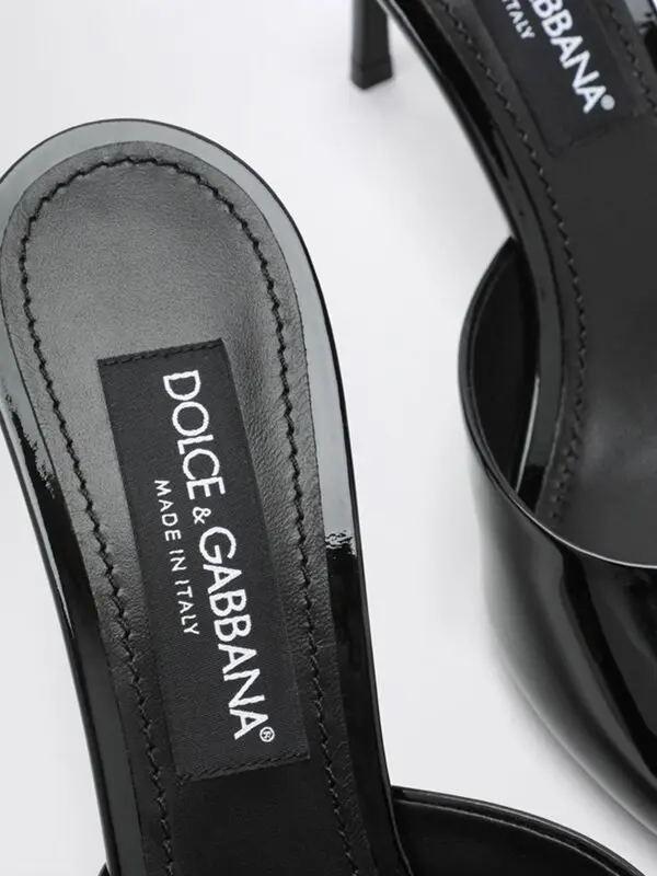 Dolce & Gabbana Keira Patent Leather Mules