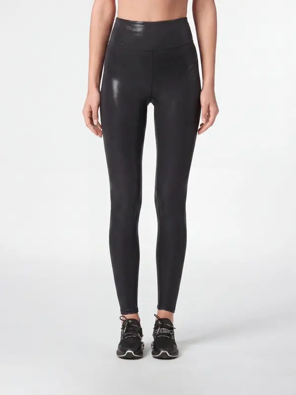 PLEIN SPORT Technical Stretch Fabric Leggings