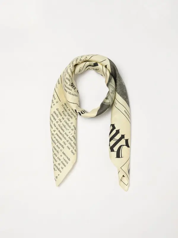 Moschino Printed Silk Foulard