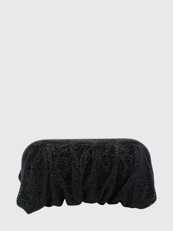 Benedetta Bruzziches Venus La Grande Draped Crystal Mesh Clutch