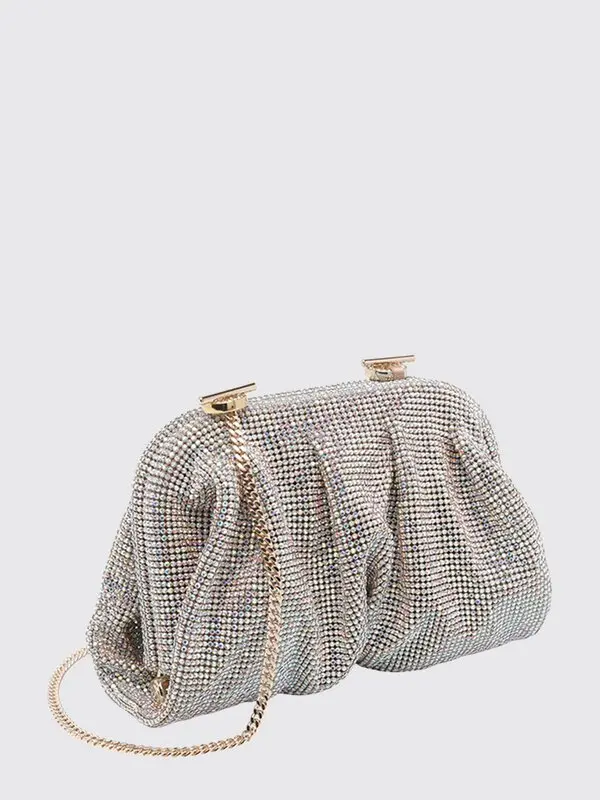 Benedetta Bruzziches Venus Draped Crystal Mesh Mini Bag With Strap