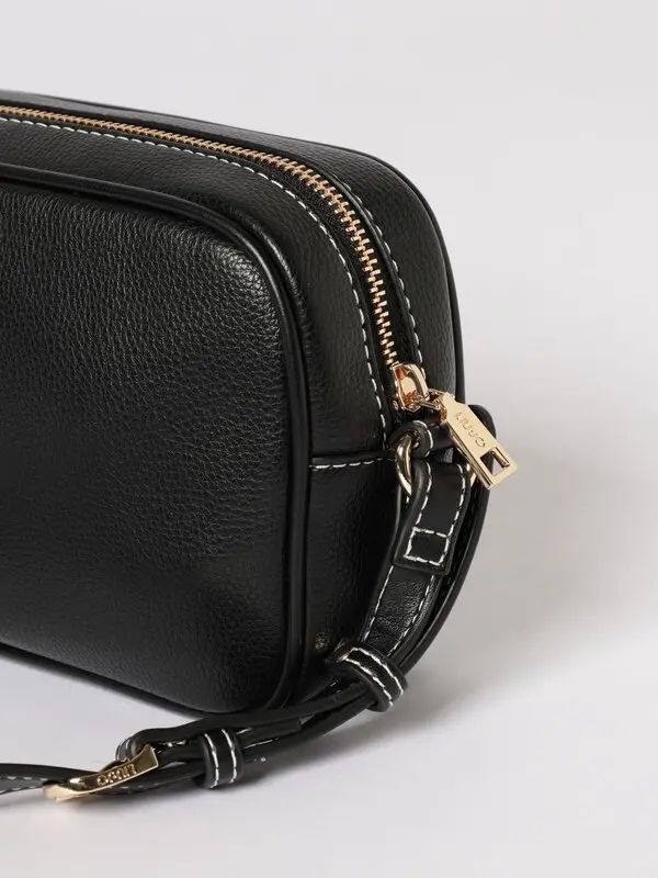 Liu Jo Laminated Grained Synthetic Leather Bag - Black