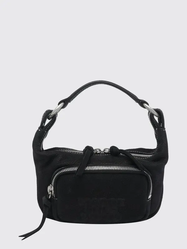 MARGESHERWOOD Mini Matelassé Leather Hobo Bag With Double Zip Closure - Black