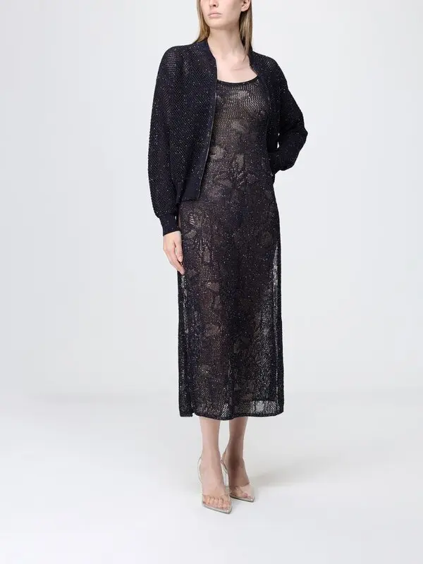 Fabiana Filippi Perforated Zip-up Cardigan