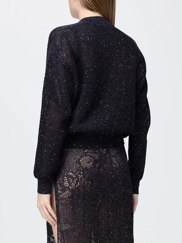 Fabiana Filippi Perforated Zip-up Cardigan