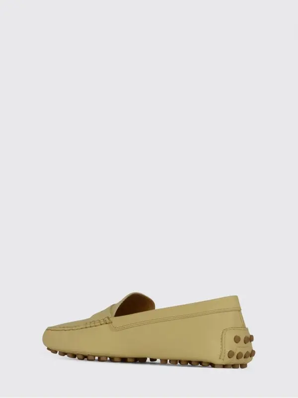 TOD'S Gommino Driver Suede Loafers - Yellow