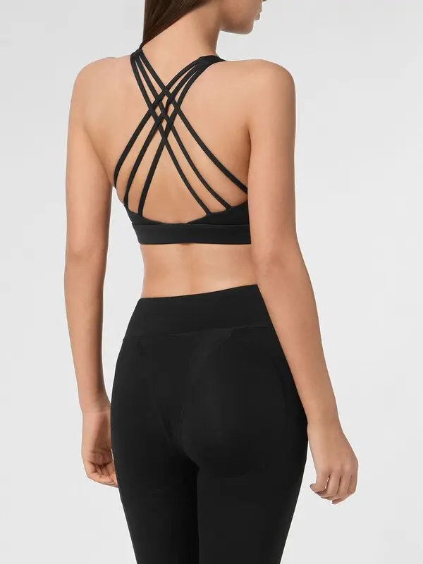 PLEIN SPORT Lycra Crop Top