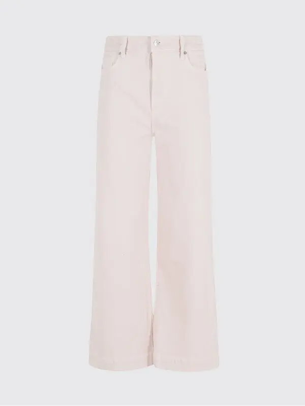 Paige Anessa High-waisted Straight Crop Jeans In Cotton Denim