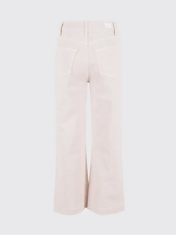 Paige Anessa High-waisted Straight Crop Jeans In Cotton Denim