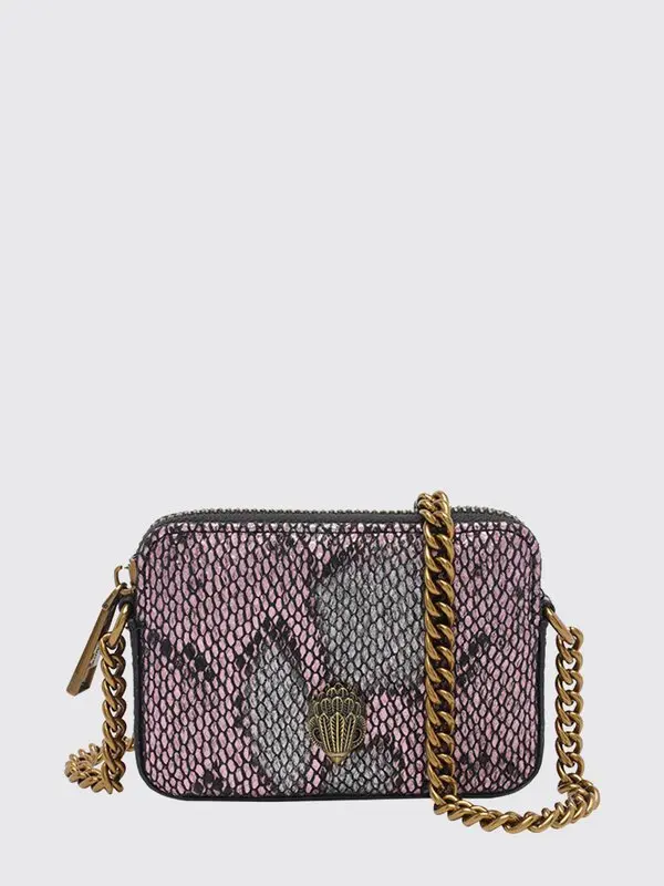 Kurt Geiger Kensington Mini Camera Bag In Python-print Faux Leather
