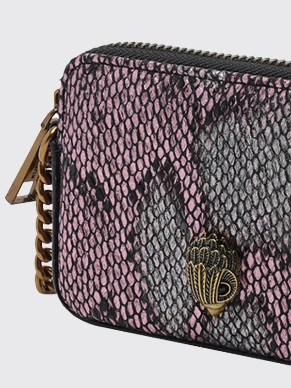 Kurt Geiger Kensington Mini Camera Bag In Python-print Faux Leather