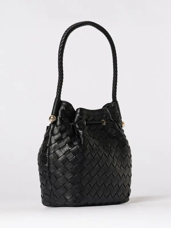 TWINSET Woven Synthetic Leather Bucket Bag
