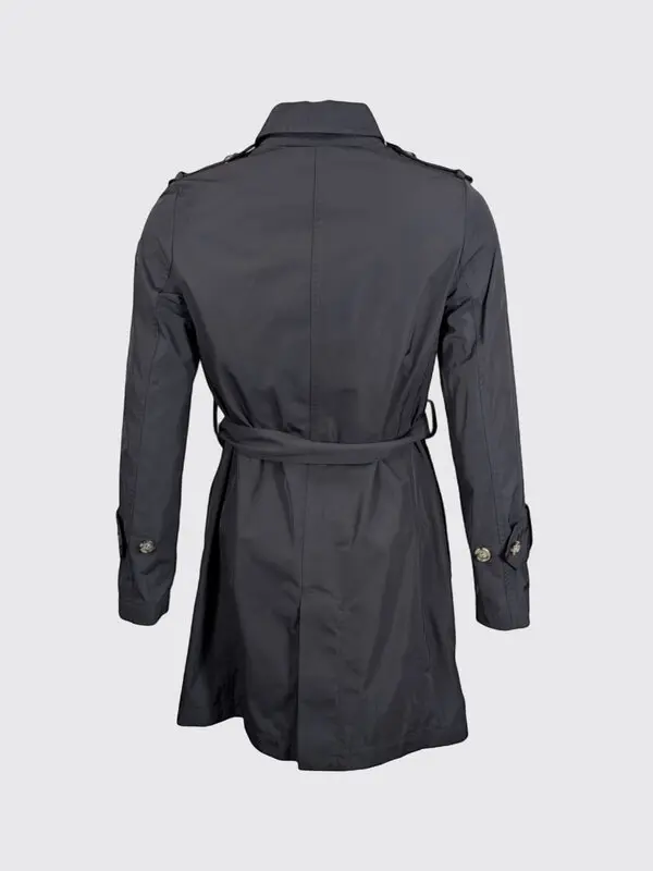 Peuterey Polyester Double Breasted Trench Coat - Blue