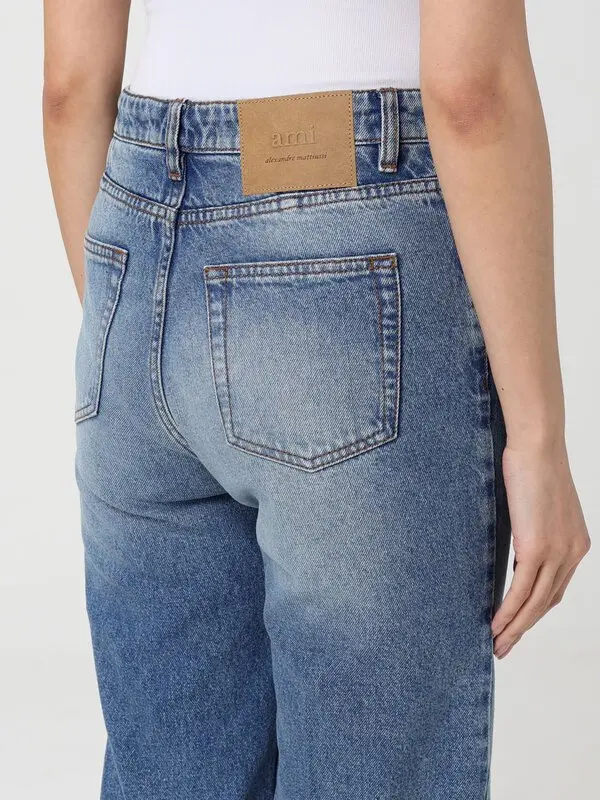 AMI Paris Wide Leg Jeans