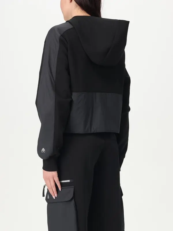 Moose Knuckles Cropped Hoodie With Zipper Detail