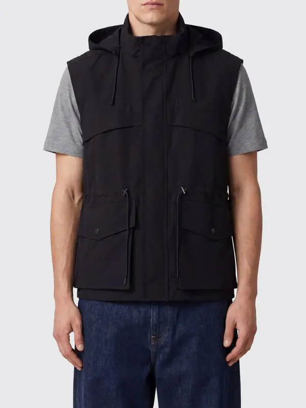 Auralee Technical Wool Vest With Flap Pockets