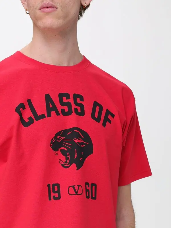 Valentino Garavani Cotton T-shirt With Logo - Red