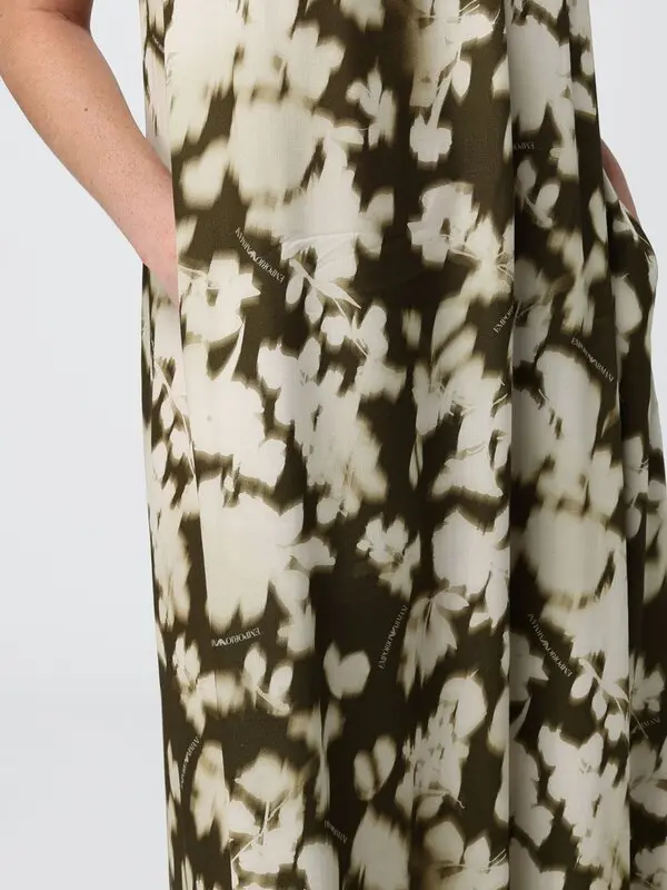 Emporio Armani Floral Print Maxi Dress