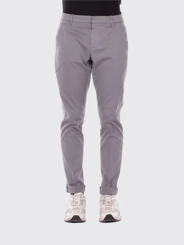 DONDUP Cotton Slim Fit Pants - Grey