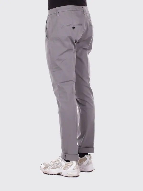 DONDUP Cotton Slim Fit Pants - Grey